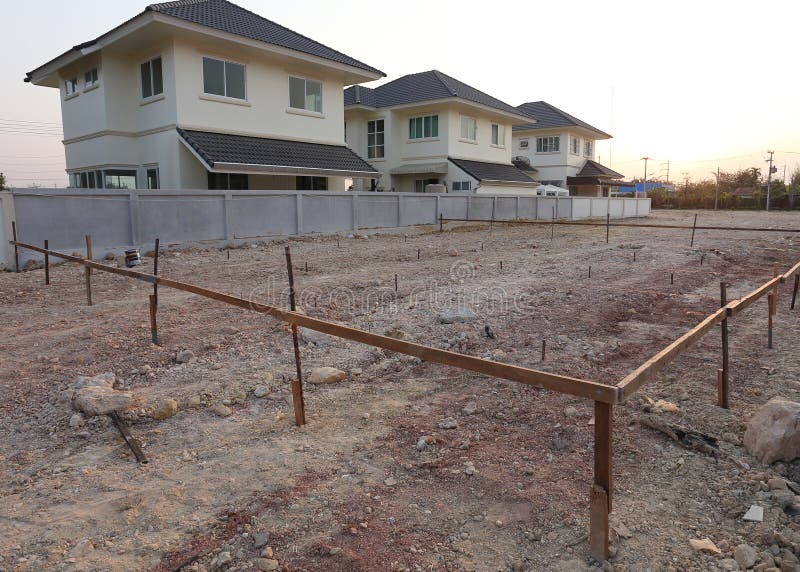 Empty Land Used for Construction Building Stock Image - Image of used ...
