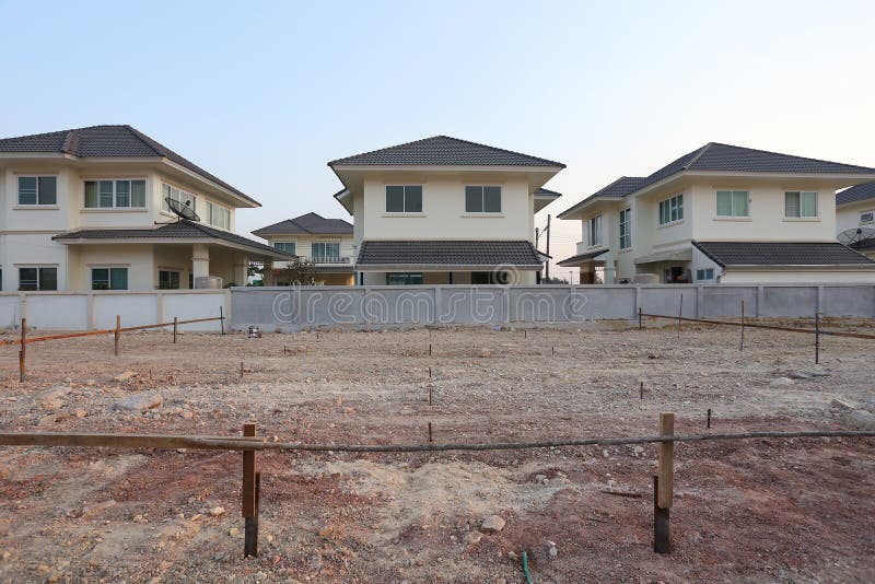 Empty Land Used for Construction Building Stock Image - Image of ...
