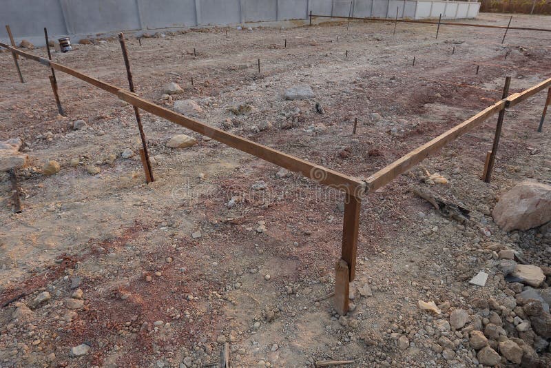 Empty Land Used for Construction Building Stock Image - Image of ...