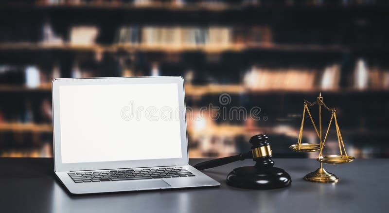 Empty Laptop Computer Screen for Savvy Design Mockup on a Table in ...