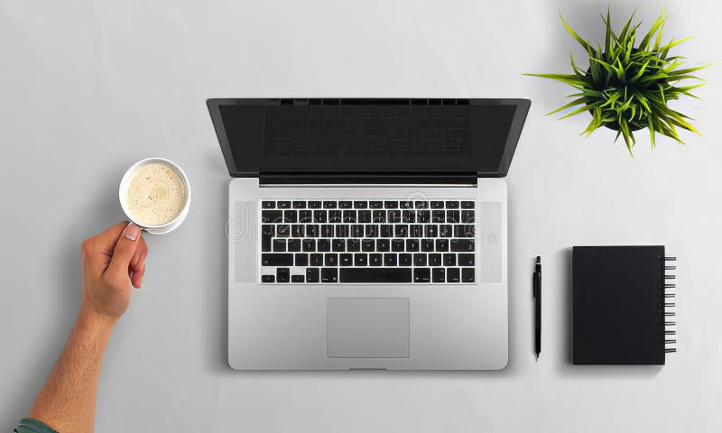 Empty Laptop Screen Mockup Template, Laptop Display Stock Photo - Image ...