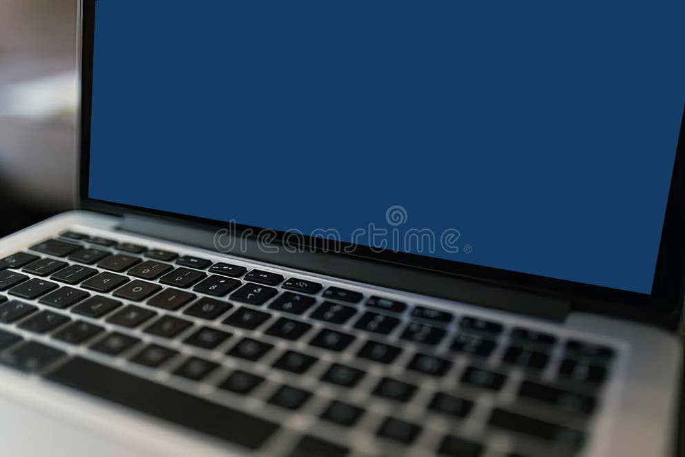 Empty Laptop Screen Mockup Template, Laptop Display Stock Photo - Image ...