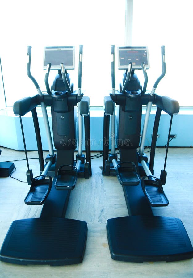 Empty large gym stock photo. Image of gymnasium, heavy - 107251900