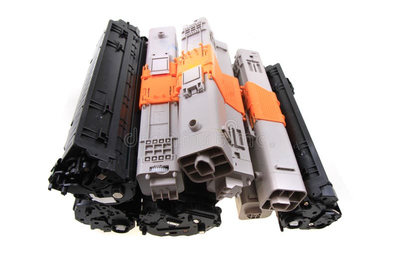 Empty Laser Toners Isolated Stock Image - Image of industry, toner ...