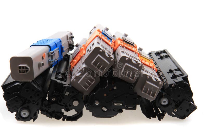 Empty Laser Toners Isolated Stock Photo - Image of filling, industry ...