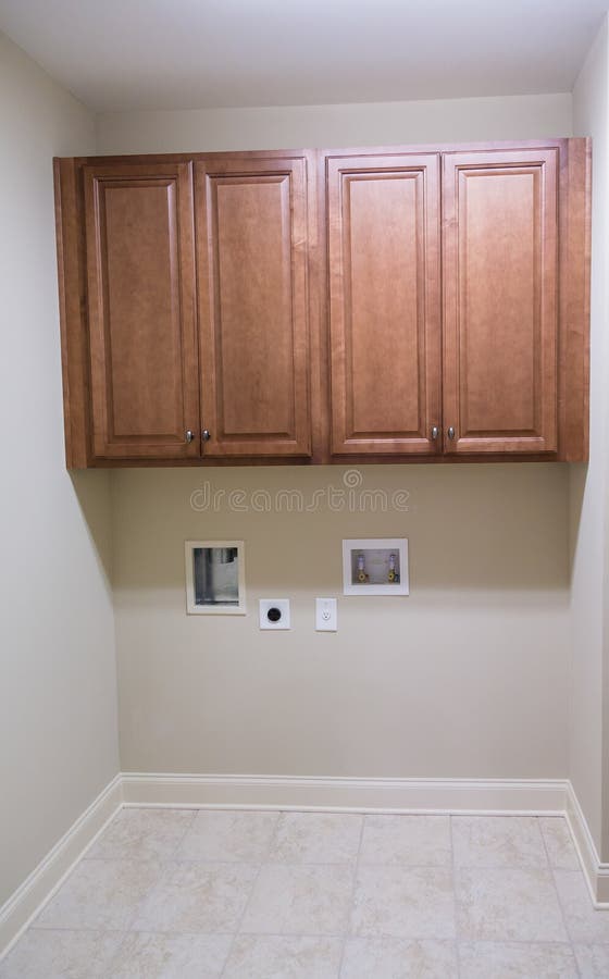 Empty Laundry Room stock photo. Image of house, modern - 66130708