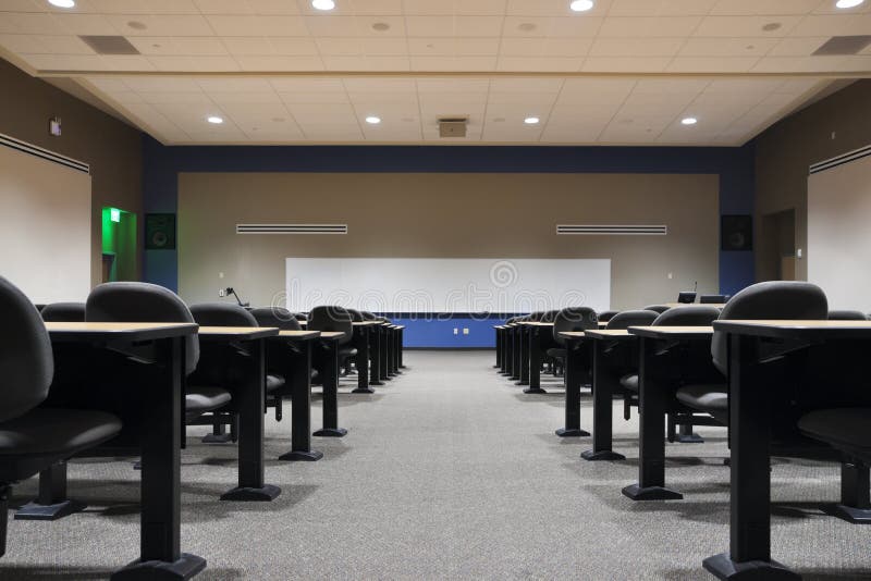 Empty Lecture Hall stock photo. Image of view, floor - 164184354