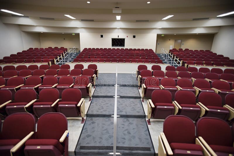Empty Lecture Hall stock photo. Image of college, furniture - 29659332