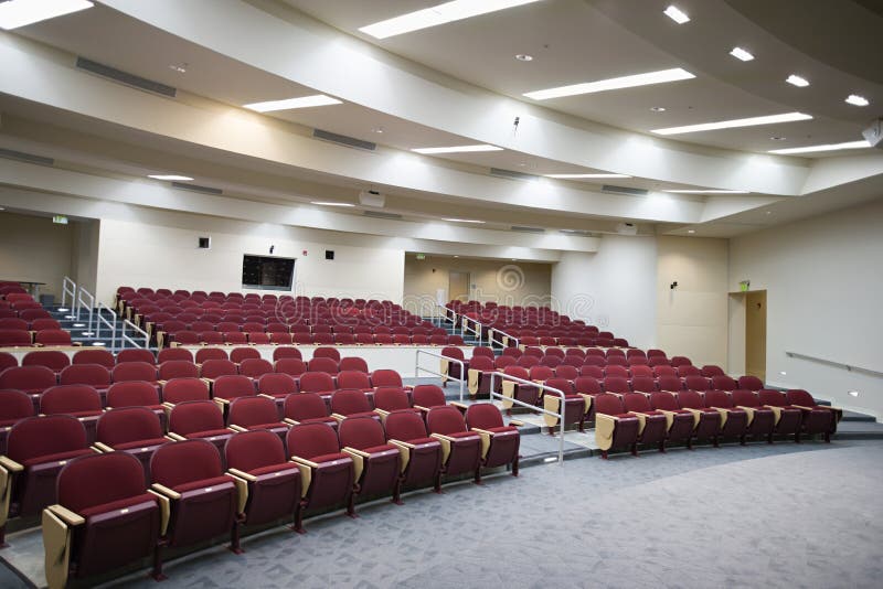 Empty Lecture Hall stock photo. Image of college, furniture - 29659332