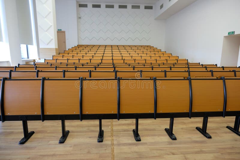 Empty Lecture Hall at University Stock Photo - Image of education ...