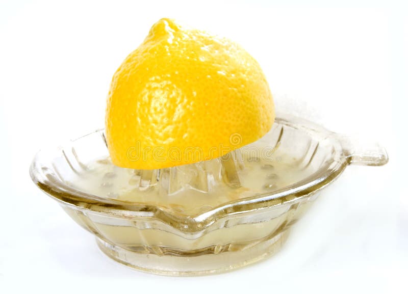 Empty Lemon on Glass Squeezer Stock Photo - Image of lemon, squeezer ...