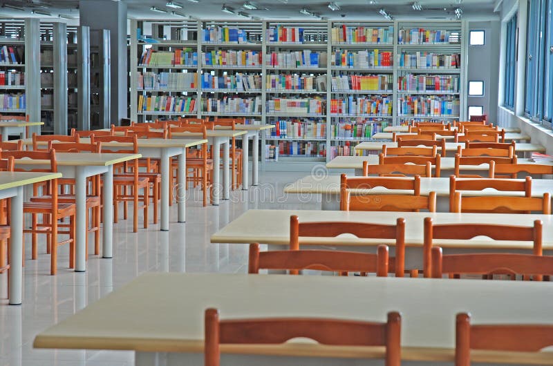 Library stacks stock photo. Image of stacks, library, perspective - 5441520