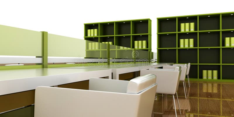 Empty Library, Copy Space Illustration Stock Illustration ...