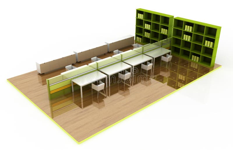 Empty library room stock illustration. Illustration of inside - 32441698