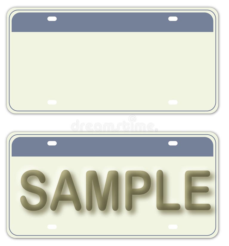 Empty License Stock Illustrations – 1,153 Empty License Stock ...