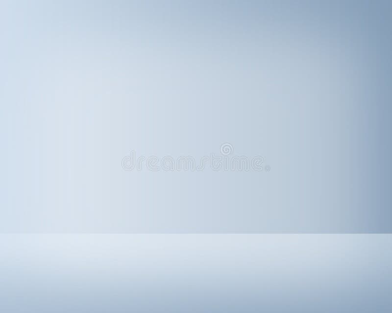 Empty Light Blue Studio Interior Stock Illustration - Illustration of ...