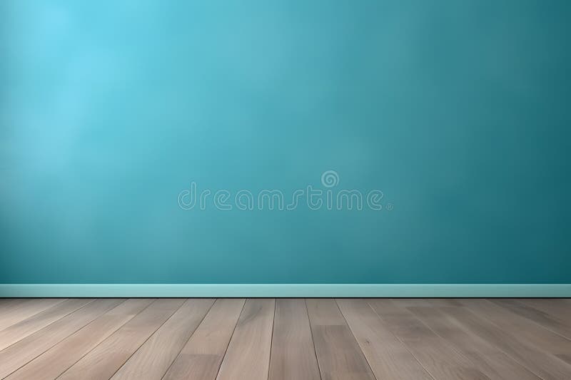 Empty Light Blue Wall with Beautiful Chiaroscuro on the Wall. Stock ...