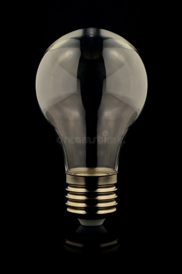 Empty Light Bulb stock image. Image of dark, concept - 195017657