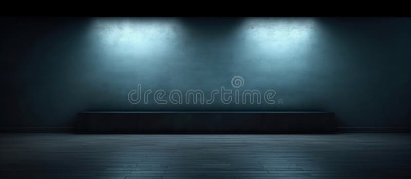 Empty Light Dark Wall AI Generated Image Stock Illustration ...