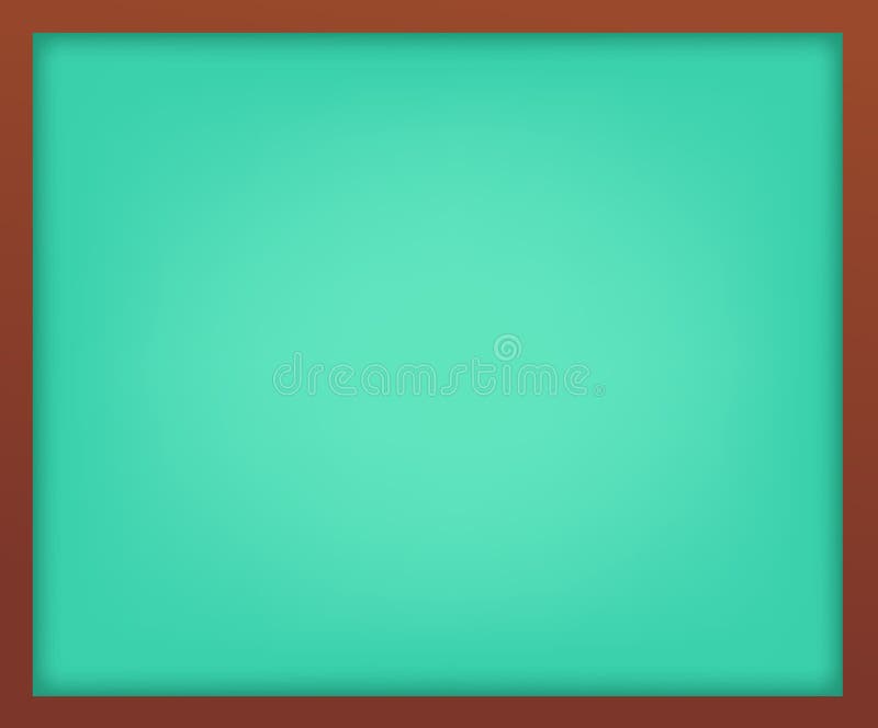 Empty Light Green School Chalkboard with Frame . Template for Your ...