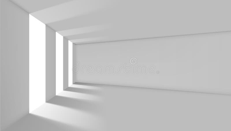 Empty Light Interior Room stock illustration. Illustration of hall ...