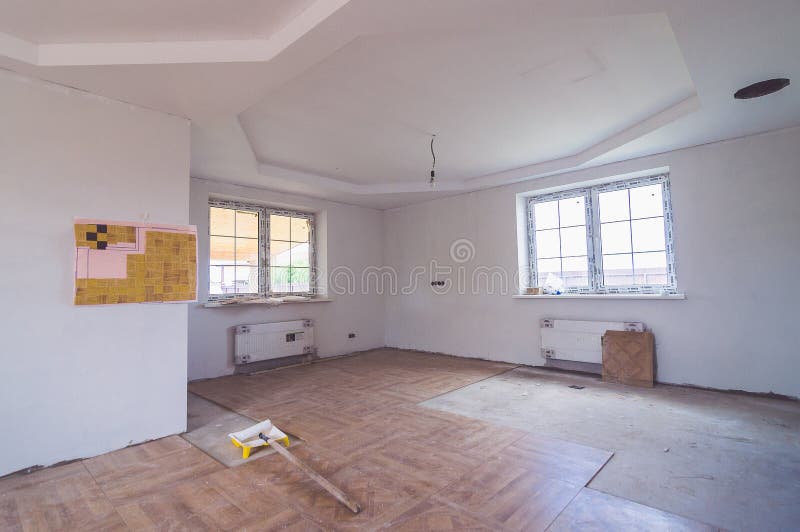 Empty light room stock photo. Image of building, floor - 64741686