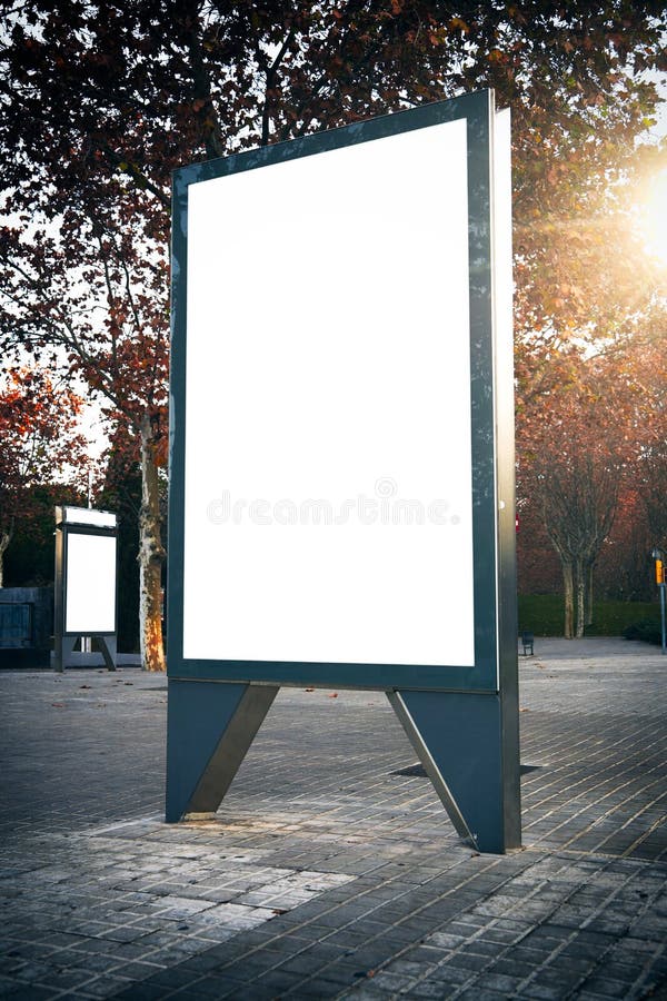 Empty Lightbox City Streets Vertical Stock Photos - Free & Royalty-Free ...