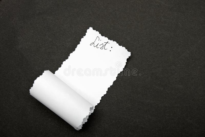 Empty list stock photo. Image of page, design, simple - 21981554