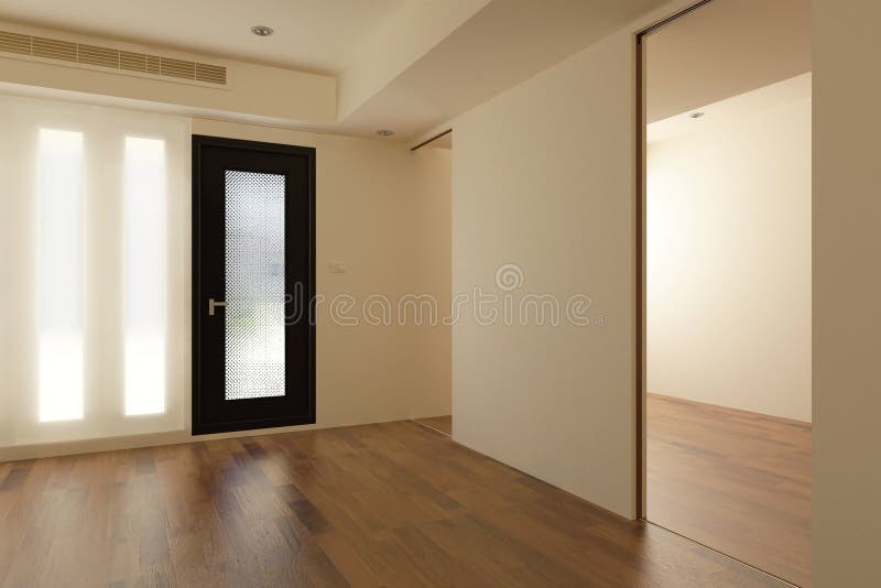 Empty living room stock image. Image of blank, finishing - 12593375