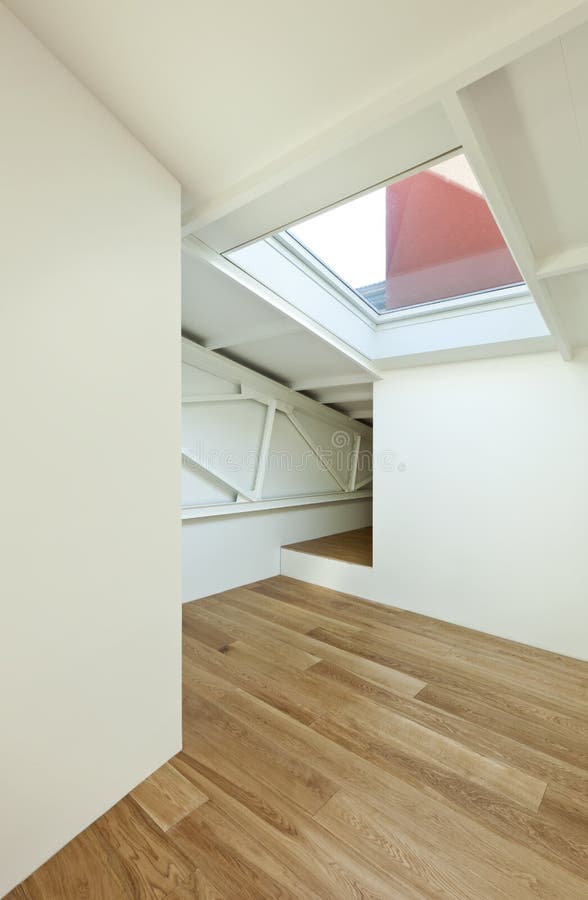 Empty loft stock photo. Image of flat, mezzanine, apartment - 22128904
