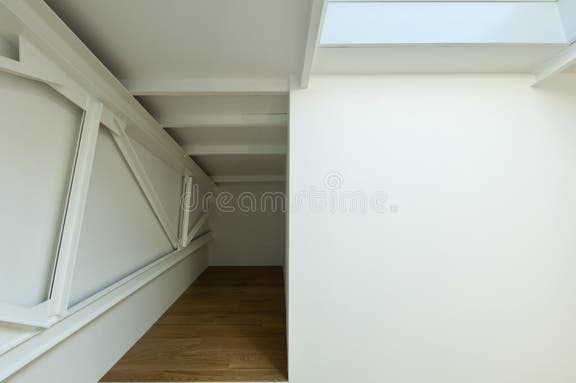 Empty loft, passage stock photo. Image of wall, empty - 22128940