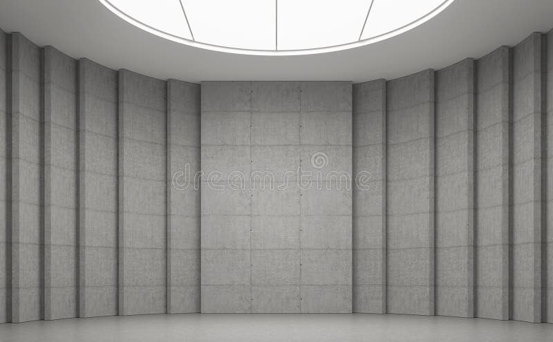 Empty Loft Room Modern Space 3d Rendering Image Stock Illustration ...