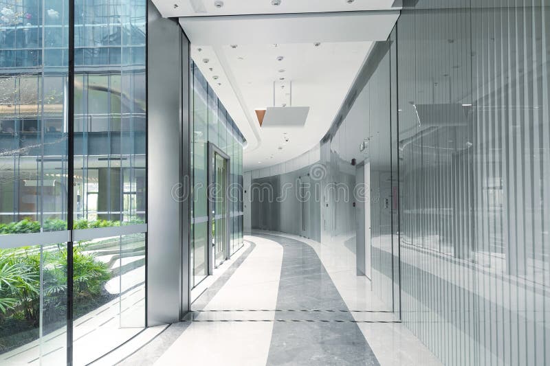 Corridor Office Commercial Building Under Construction Stock Photo ...