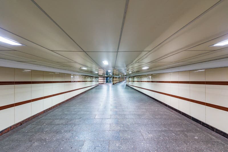 Long wide corridor. stock photo. Image of background - 66739168
