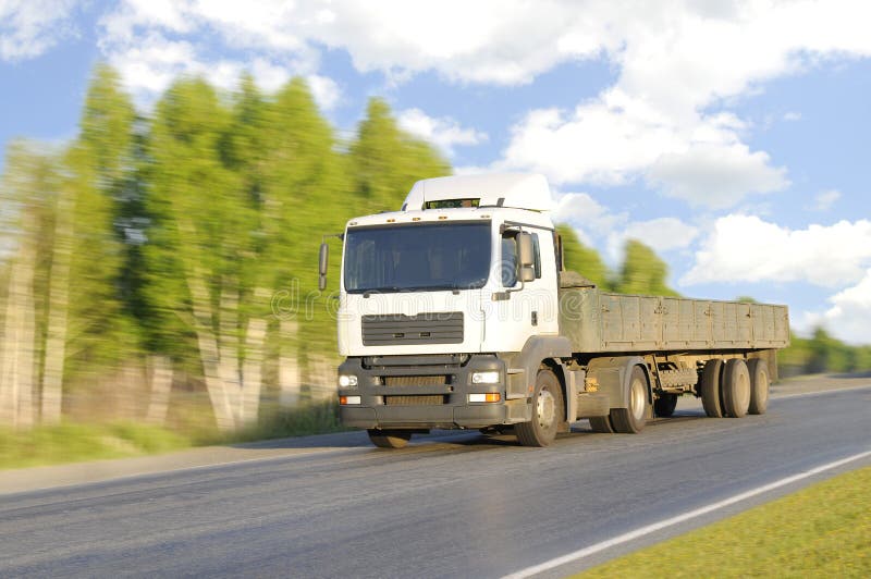 Empty lorry stock image. Image of clouds, line, movement - 9652593