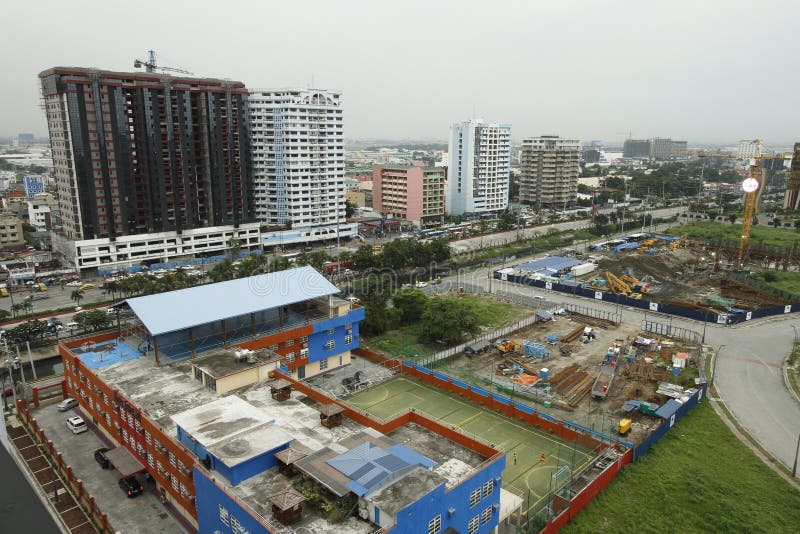 Empty Lots and Construction Being Done at Pasay City, Philippines Stock ...