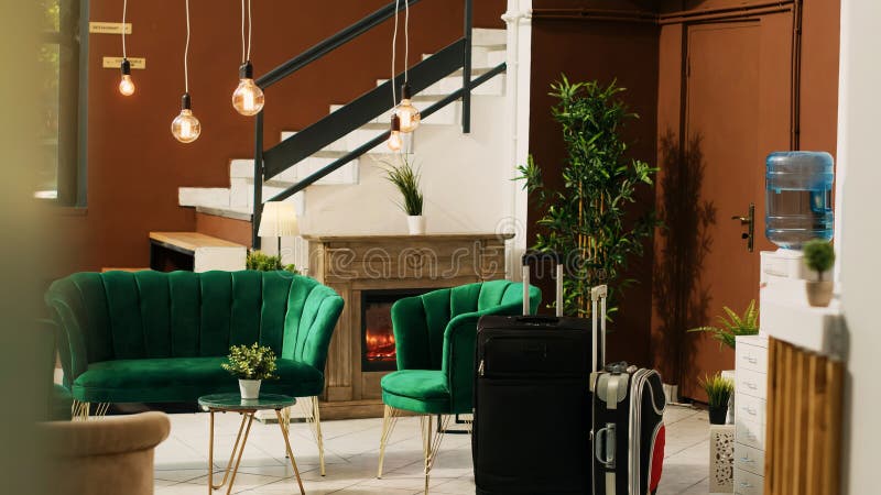 Empty Lounge Area at Hotel Resort Stock Photo - Image of vacation ...