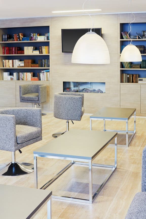 Empty Lounge at Modern Business Center Editorial Stock Photo - Image of ...