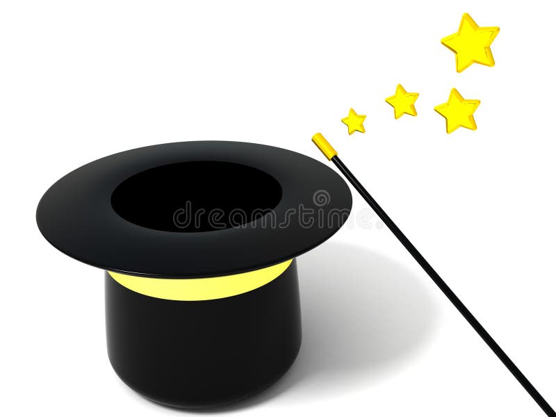 Magic hat stock vector. Illustration of fairy, present - 23762009