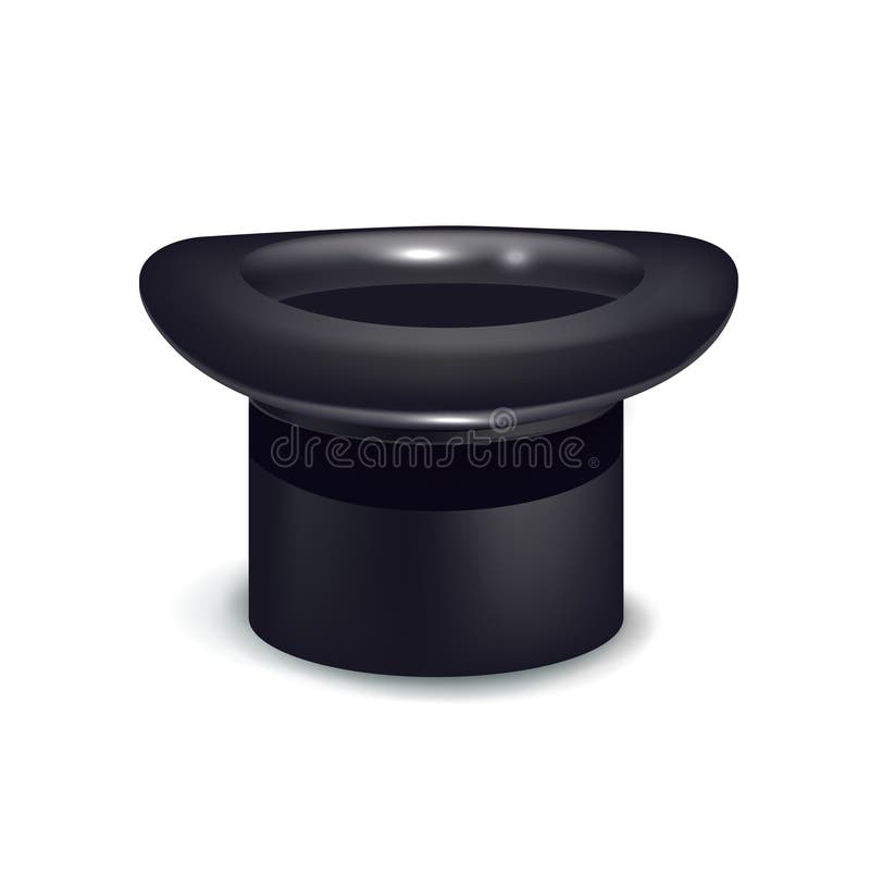 Empty Magic Hat Isolated on White Stock Vector - Illustration of ...