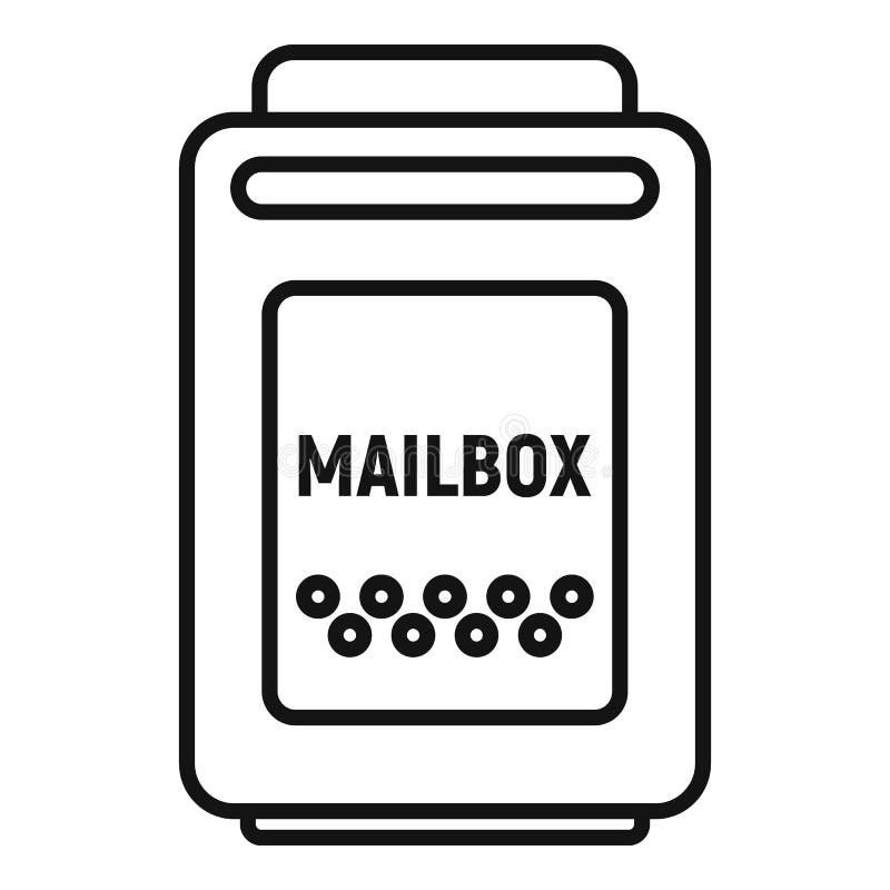 Empty Mailbox Icon, Outline Style Stock Vector - Illustration of open ... Empty Mailbox Icon, Outline Style Stock Vector - Illustration of open ...