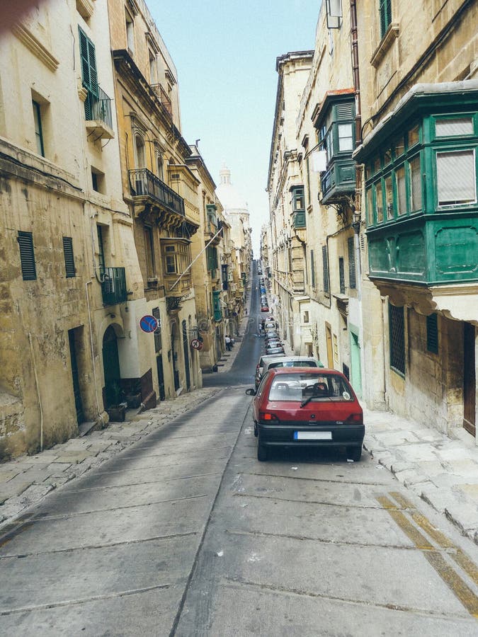 Empty Maltese Streets during Summer Weather Editorial Stock Image ...