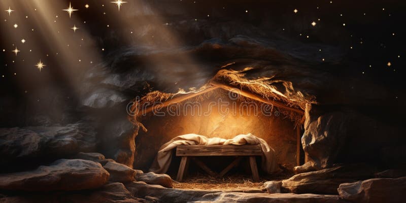 Empty Manger Background