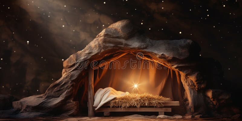 Empty Manger Background
