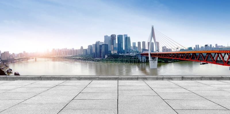 Modern city skyline stock image. Image of footpath, outdoors - 112161875