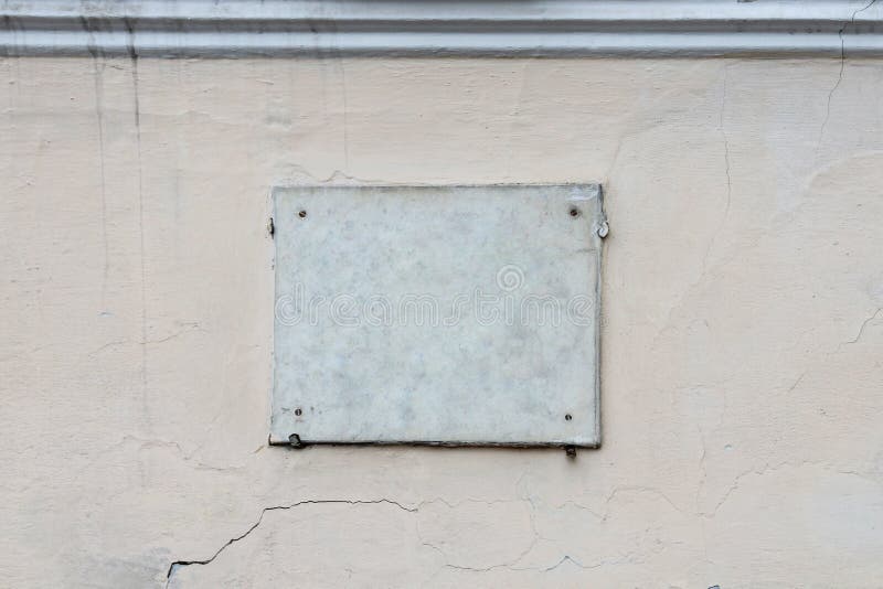 Empty Marble Slab on the Wall of an Ancient Stone Building, Space for ...