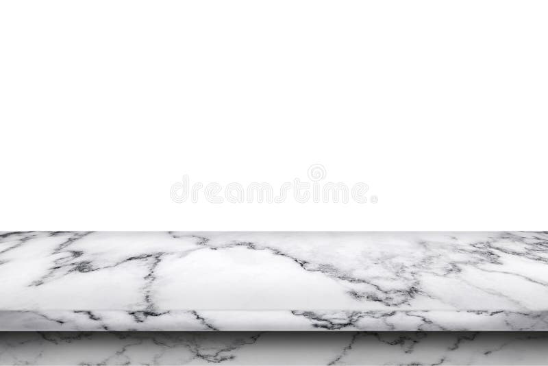 Empty Marble Table with White Wall Background. Stock Photo - Image of ...