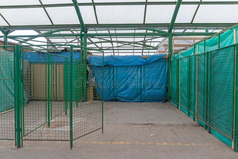 Empty Market Booth Stall stock photo. Image of mesh - 201354198