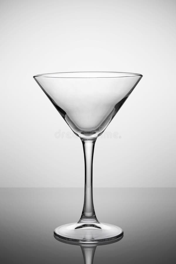 Empty Martini Glass for Cocktail Stock Photo - Image of party, object ...