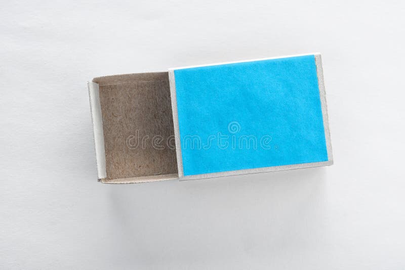 Empty Matchbox on White Background, Top View. Stock Photo - Image of ...